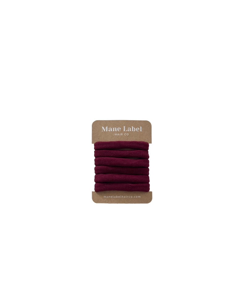 Hair ties / Mane Label custom color to match your Sway / wine – Mane ...